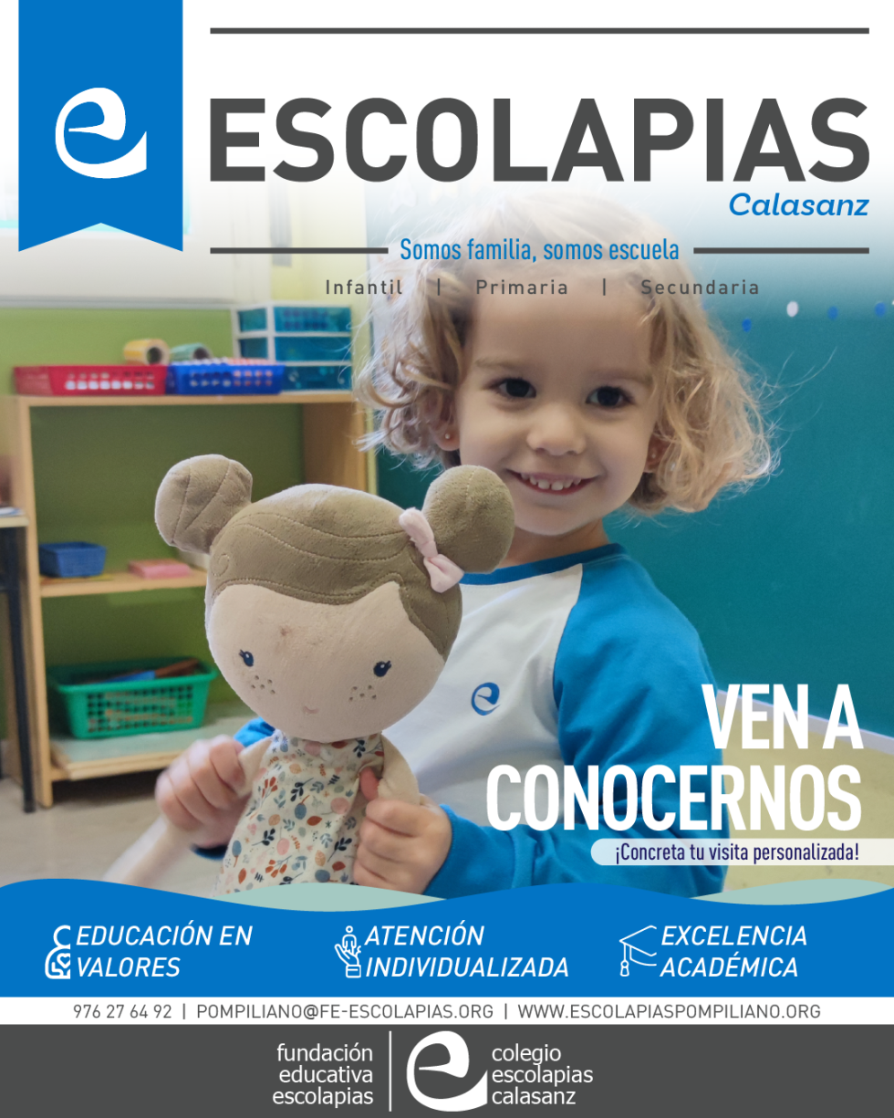 ¡Ven y conócenos! | Colegio Calasanz - FE Escolapias